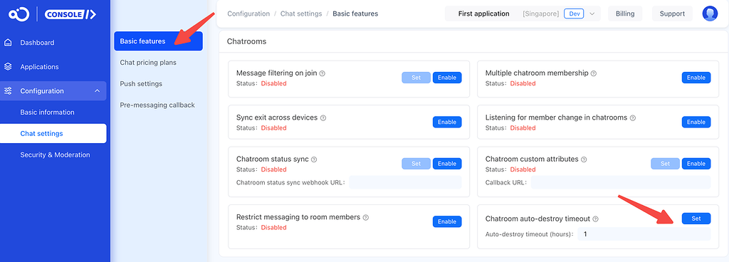 How to adjust the chatroom auto-destroy timeout？ - RC services - RC ...